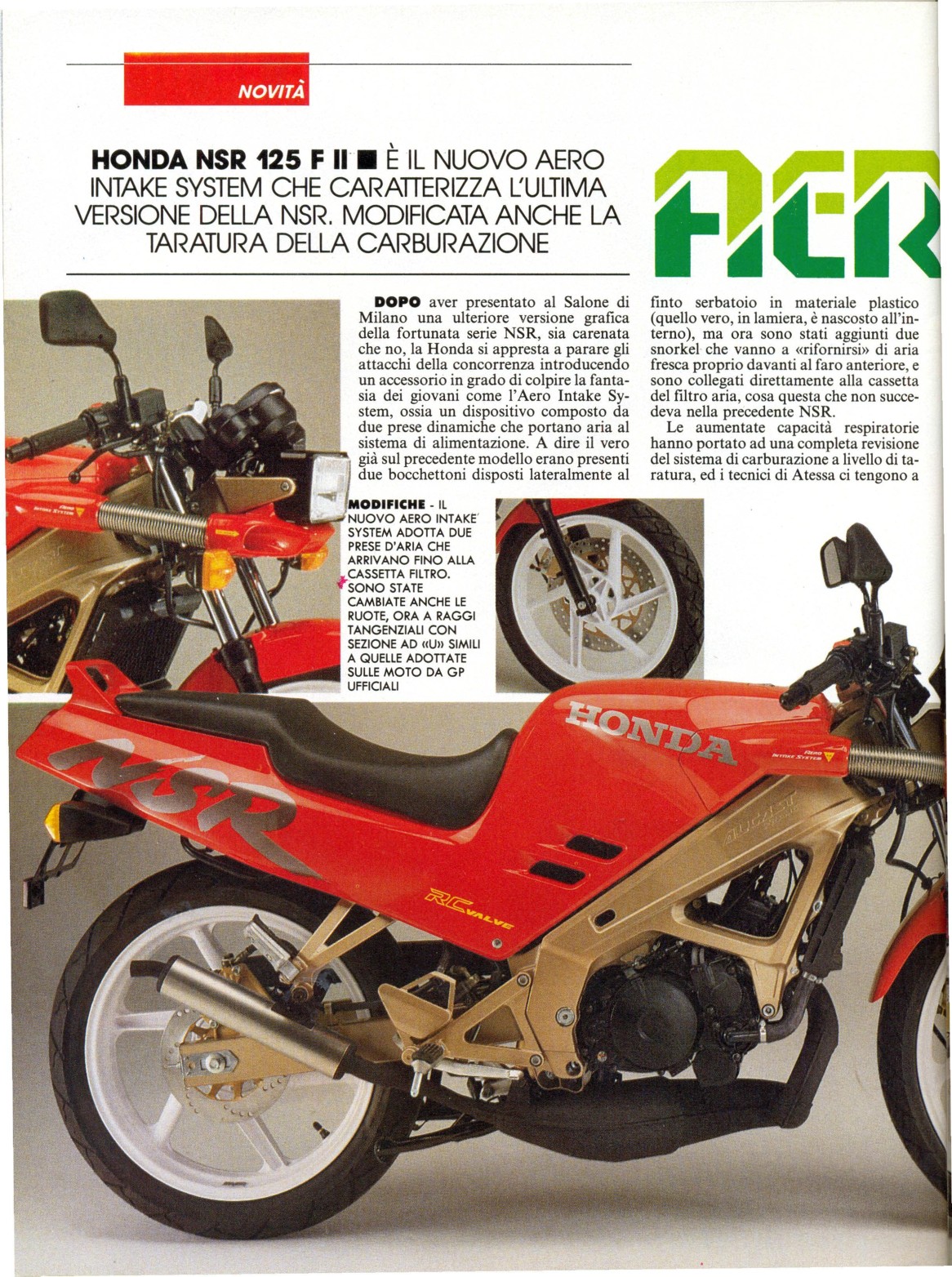 Información detallada de 1990 Honda NSR 125F-II | Fotos y Especificaciones