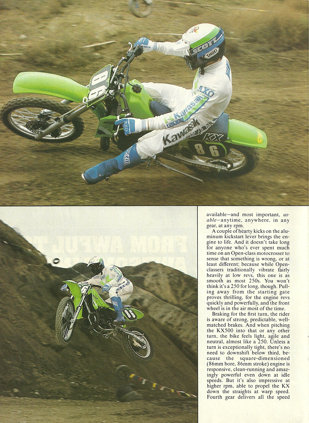 Información detallada de 1985 Kawasaki KX 500 | Fotos y Especificaciones