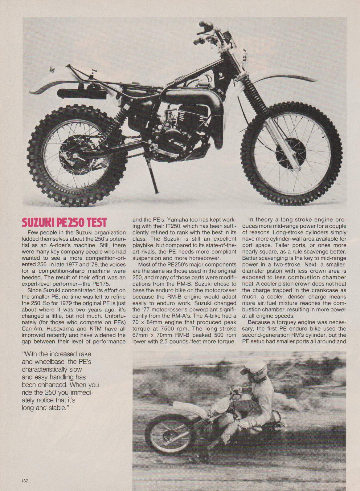 Información detallada de 1979 Suzuki PE 250 | Fotos y Especificaciones