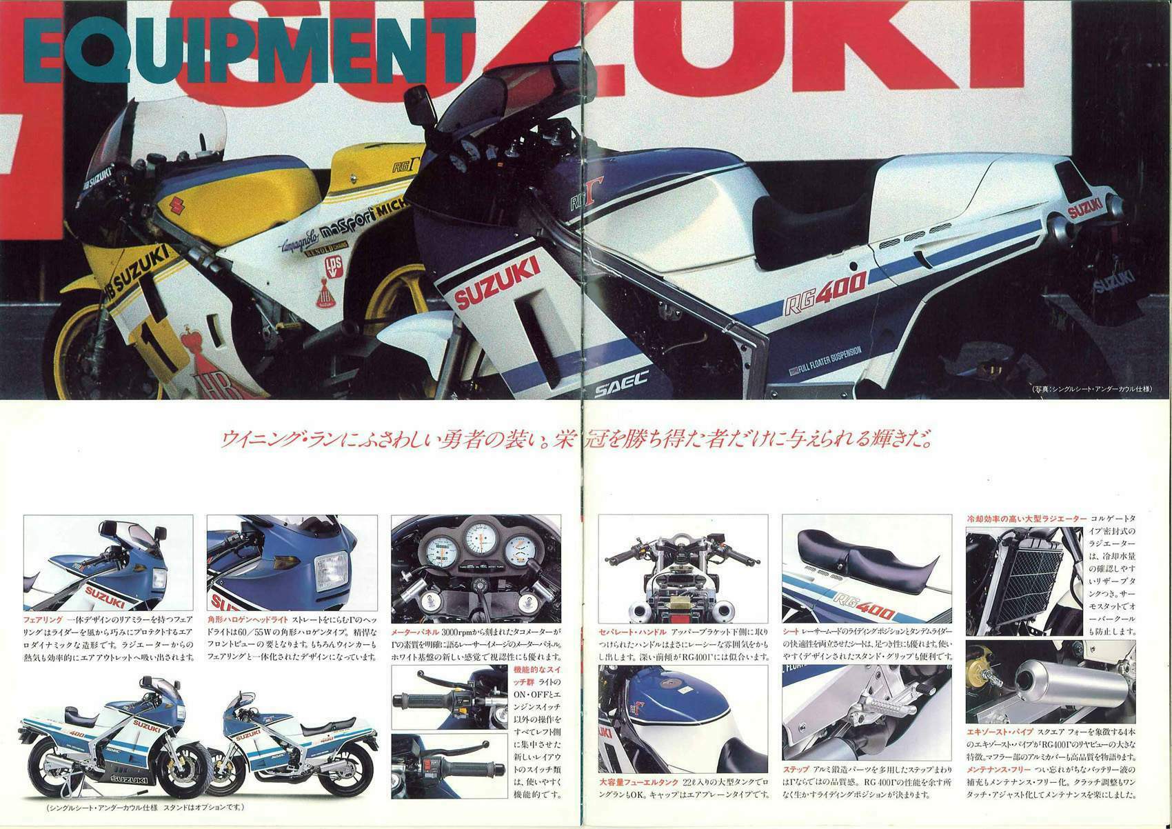 Información detallada de suzuki rg400 | Fotos y Especificaciones