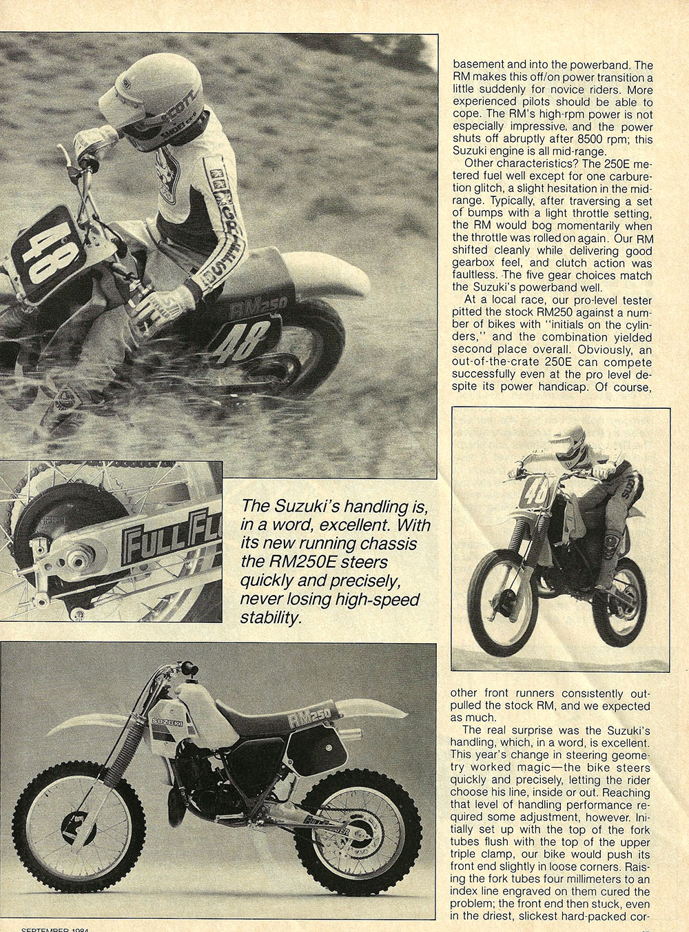 Información detallada de 1984 Suzuki RM 250 | Fotos y Especificaciones