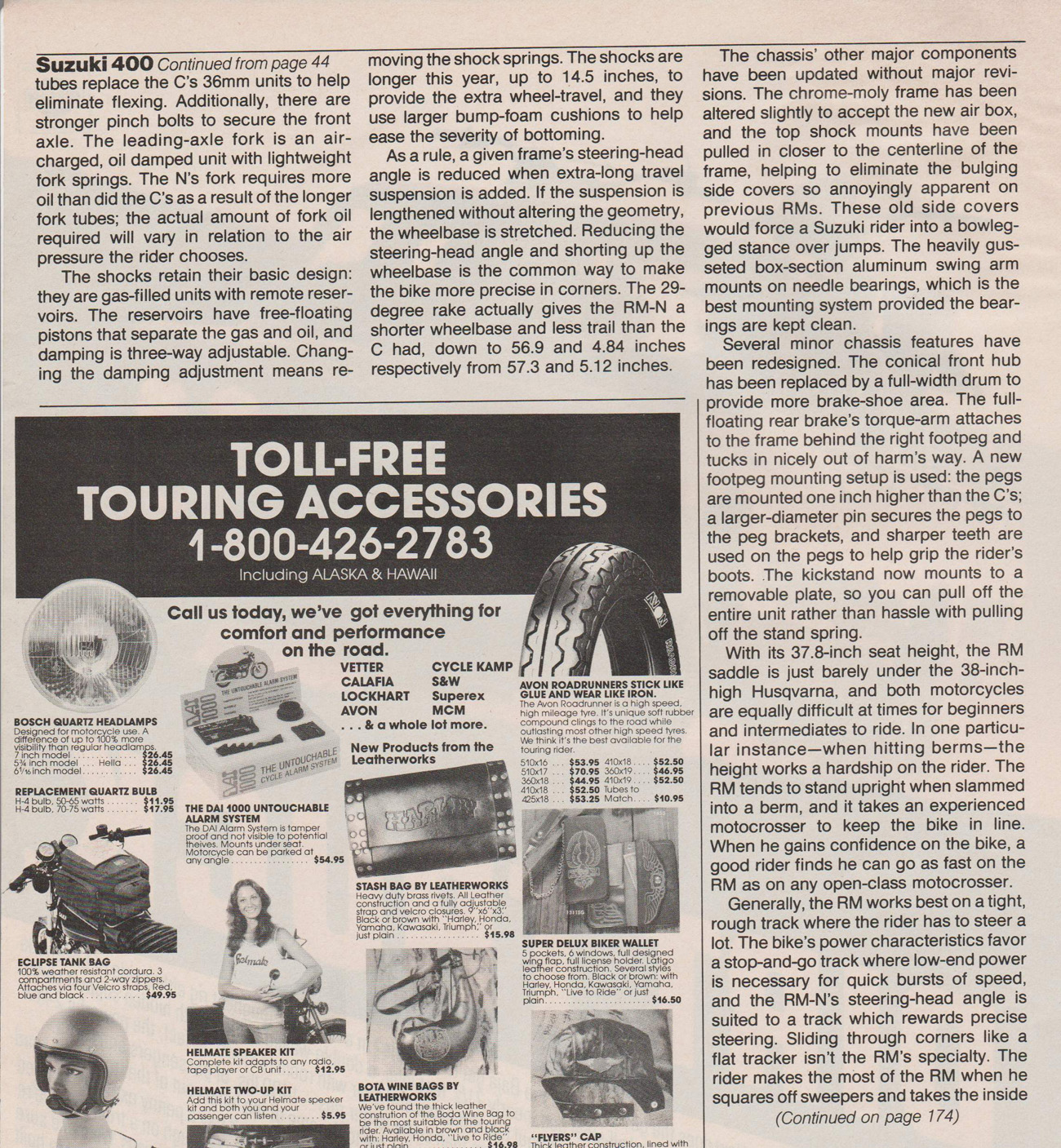 Información detallada de 1979 Suzuki RM 400 | Fotos y Especificaciones