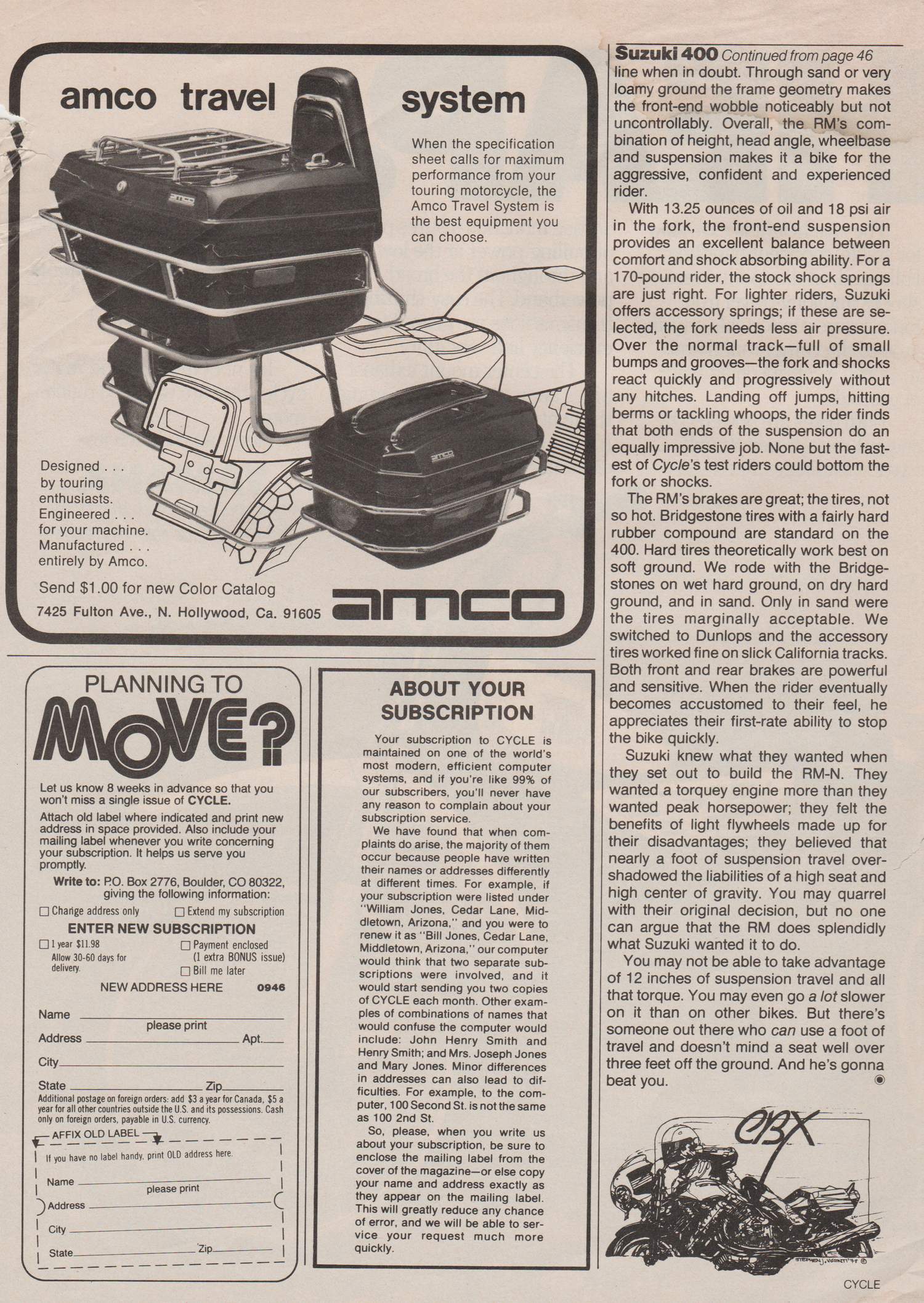 Información detallada de 1979 Suzuki RM 400 | Fotos y Especificaciones