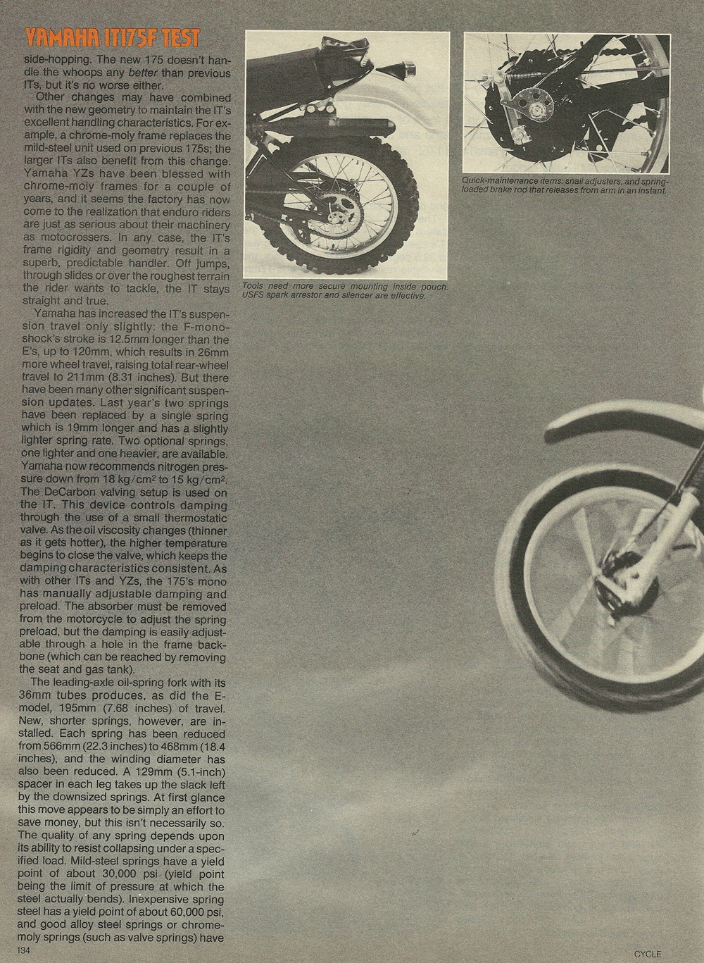 Información detallada de 1979 Yamaha TI 175 | Fotos y Especificaciones