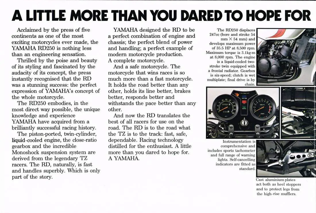 Información detallada de 1981 Yamaha RD 250LC / RZ 250LC | Fotos y ...